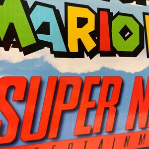 Super Mario World Repro Standee - Snes Nintendo Sign - Etsy