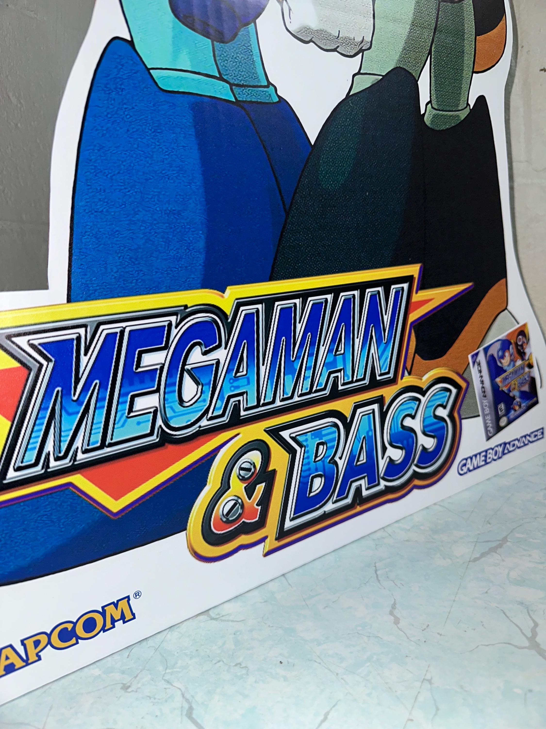 Megaman & Bass Standee - Nintendo Sega Capcom Sign Gba Gameboy - Etsy