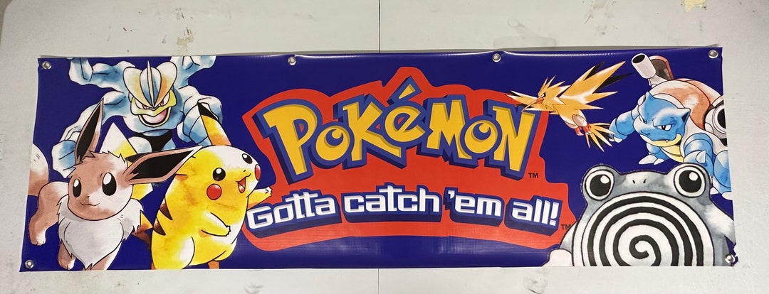 Pokémon Vintage Repro Promo Banner 18.5x61” - Etsy