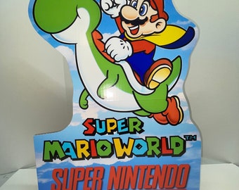 Super Mario World Standee Snes Nintendo Sign - Etsy