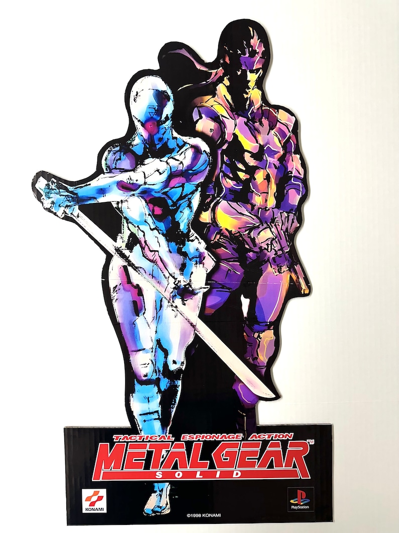 Metal Gear Solid Standee - Konami Playstation Ps1 Mgs Psx - Etsy