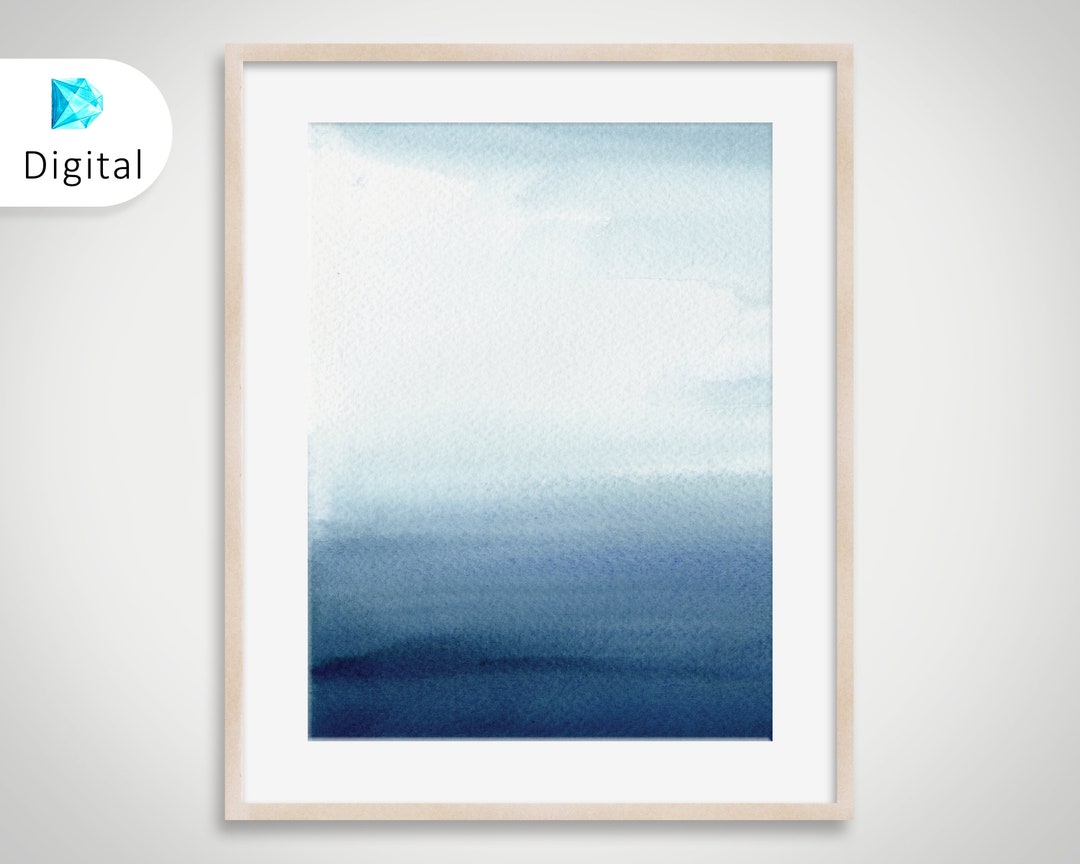 Navy Blue Wall Art Printable Wall Art Navy Abstract Art - Etsy