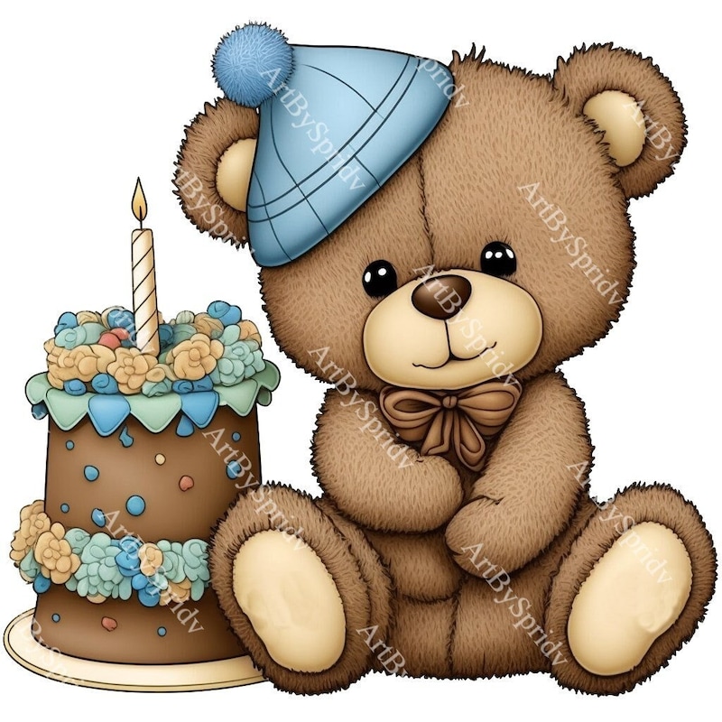 Birthday Teddybear Design - Etsy
