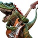 T-rex Dinosaur With Guitar Clipart,transparent PNG Clip Art,digital ...