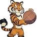 Tiger With Basketball Ball PNG Clipart, Transparent Kids/adults Animal ...