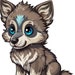 Cartoon Wolf Pup PNG Clipart - Transparent Clip Art for T-shirt, Mug ...
