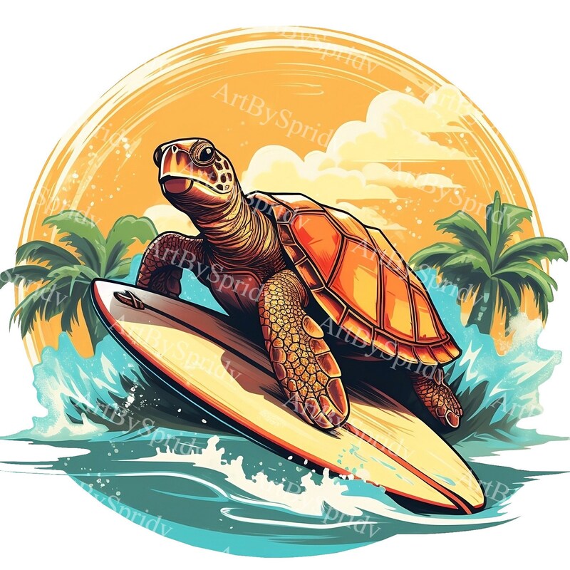 Surfboard Art T Shirt - Etsy