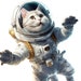 Cat Astronaut Digital Clip Art - High-quality Transparent PNG, Perfect ...
