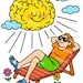 Brain Vacation PNG, Funny Mental Health Sunshine Art, Relaxed Brain ...