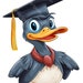 Duck Wearing A Graduation Cap PNG Clipart,transparent Farm Animal Lover ...