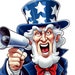 Patriotic Uncle Sam Clipart American Pride Digital PNG for Sublimation ...