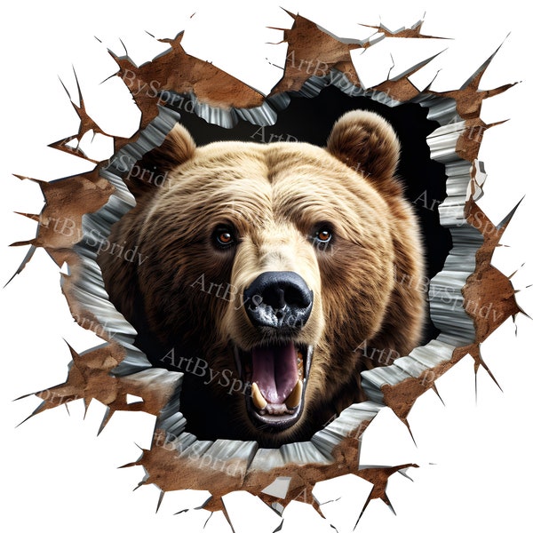 3d Bear T Shirts - Etsy