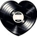 Retro Heart Vinyl Record Clipart - Valentine Music Lover Digital PNG ...