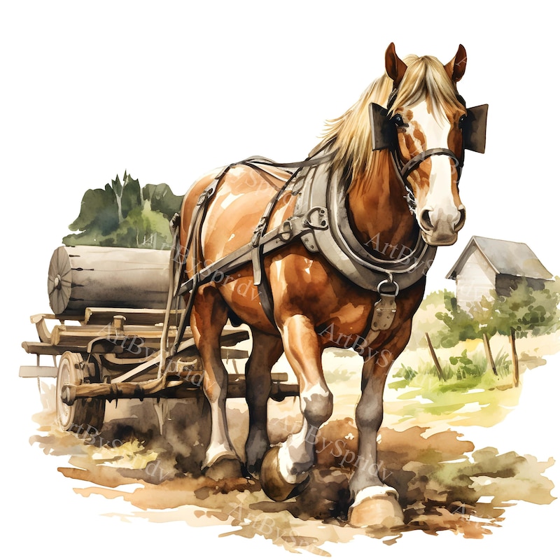 Draft Horse Art - Etsy