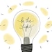 Inspirational Light Bulb Clipart - "be the Light" Motivational PNG for ...