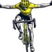Cyclist Crossing Finish Line PNG Clipart, Victory Celebration Racing ...
