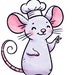 Chef Mouse PNG Clipart, Cute Cartoon Cooking Rat With Chef Hat ...