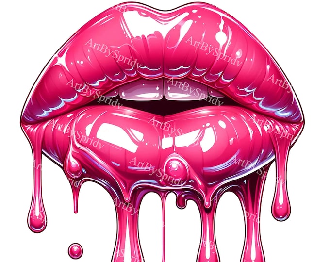 Glam Money Lips PNG Clipart | High-quality Transparent Pink Lip Art ...