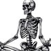 Skeleton Sitting Cross-legged Clipart - Transparent PNG, Digital ...