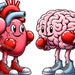 Animated Heart and Brain Boxing Clipart - Engaging Educational PNG ...