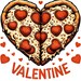 Valentine's Day Pizza Heart Clipart - Digital PNG for Dtg,t-shirt,mug ...