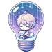 Kawaii Boy in Lightbulb Clipart - Cute Sleeping Chibi With Teddy Bear ...