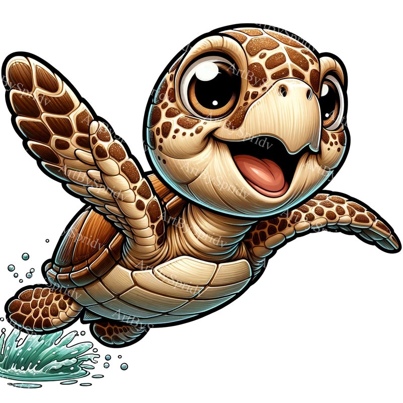 Sea Turtle Clipart - Etsy