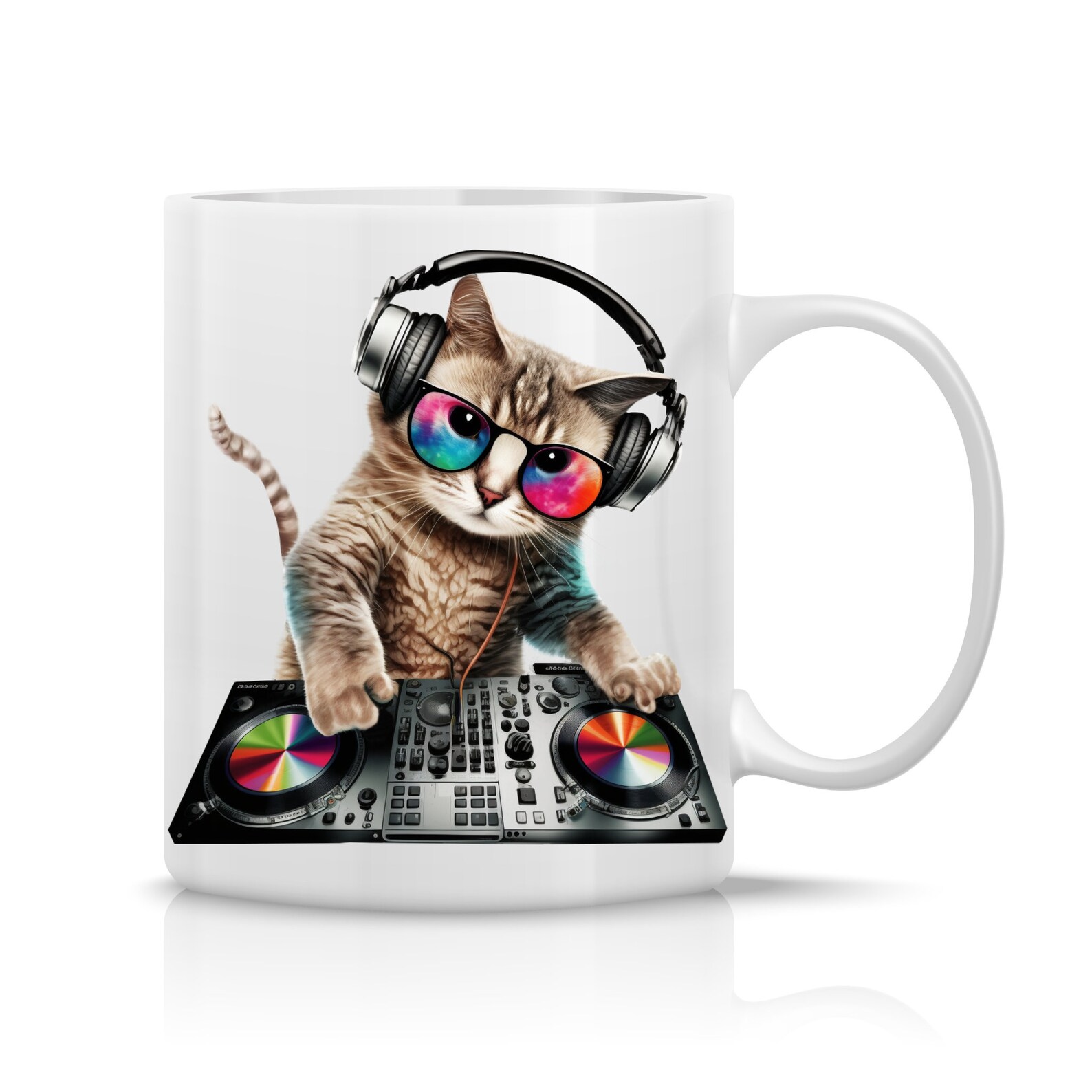 Cute DJ Cat With Glasses PNG Clipart Transparent Animal Clip - Etsy