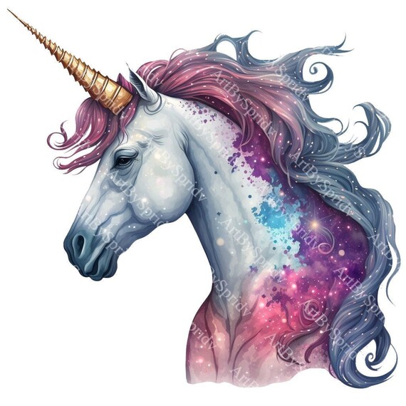 Galaxy Unicorn Shape