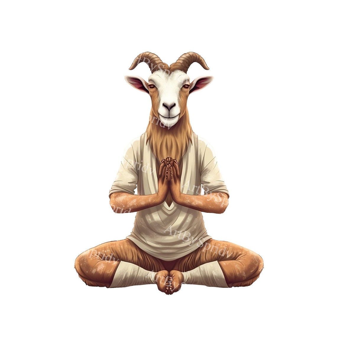 Goat Yoga Clipart | Zen Animal Digital Download | Tranquil Yoga ...