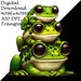 Whimsical Frogs Clipart Stacked Green Frogs PNG, Pyramid Frog Formation ...