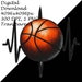 Basketball Heartbeat Clipart - EKG Pulse Line Ball Art, Sports Fan ...