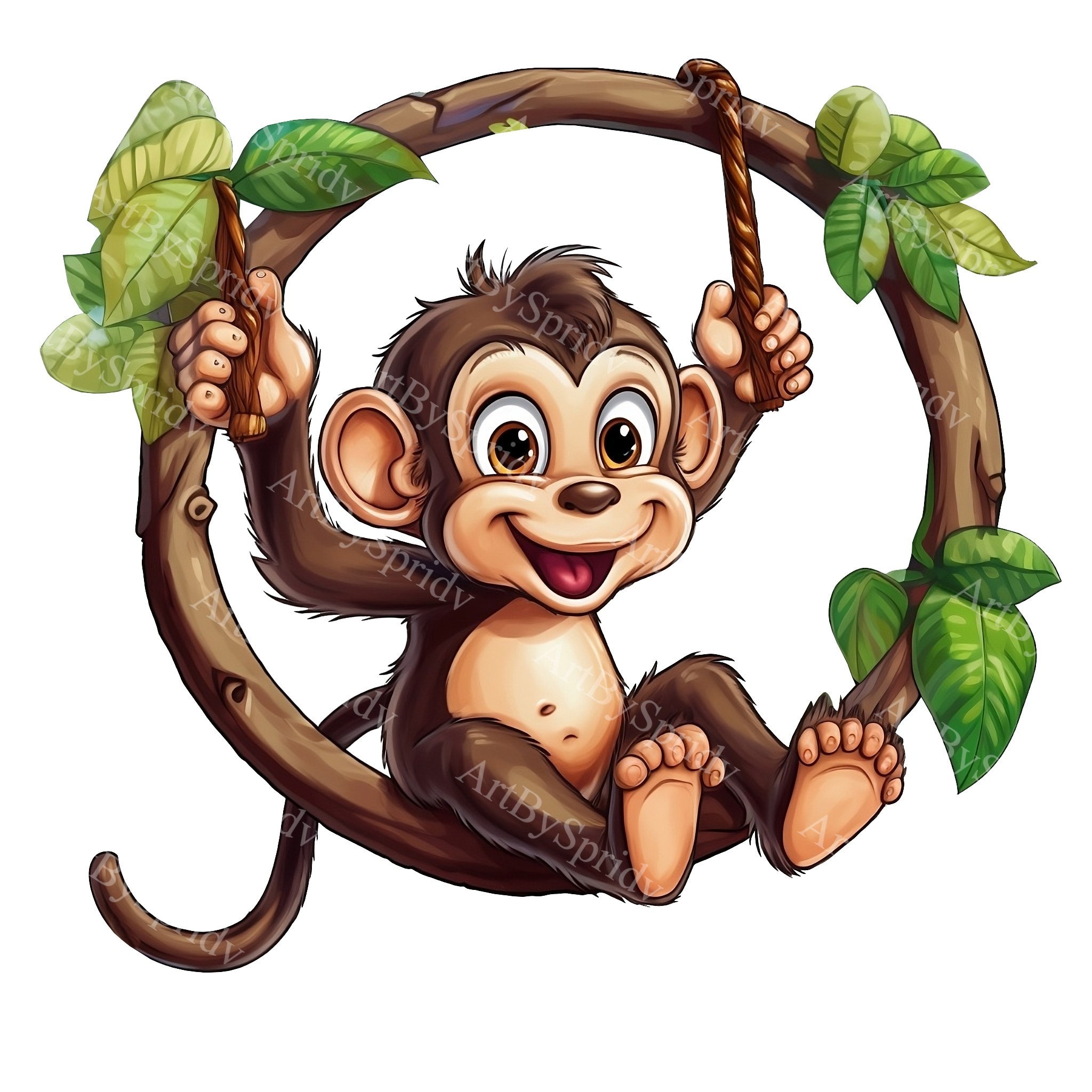 Monkey Cartoon Cute