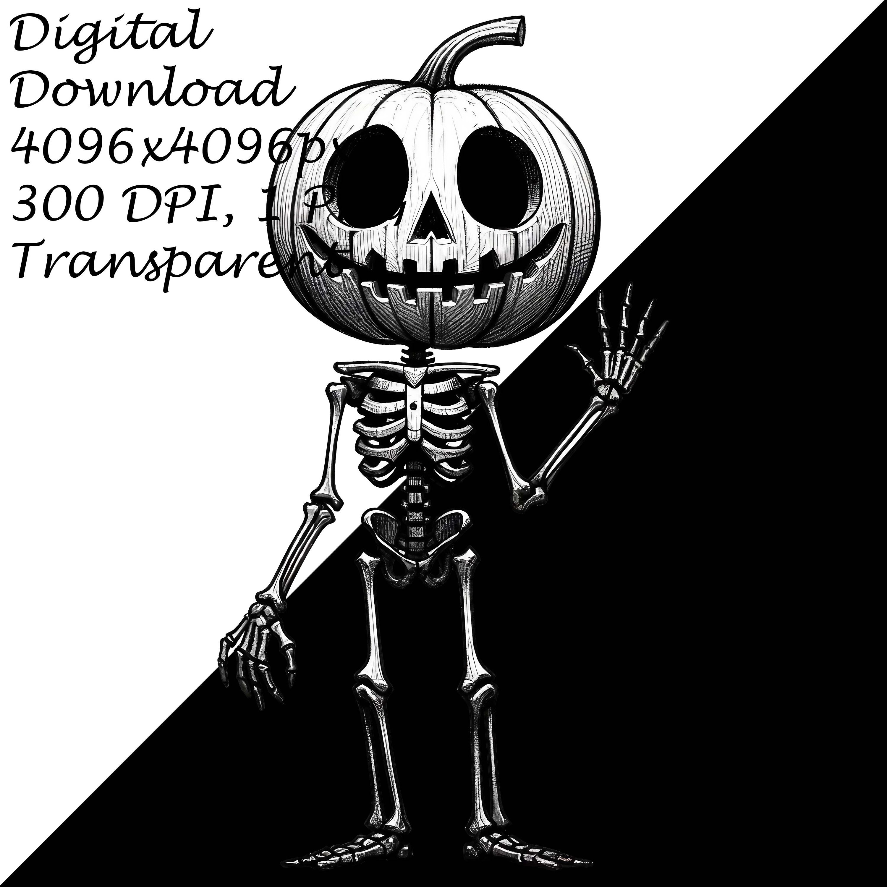 Clipart Testa Scheletro Halloween