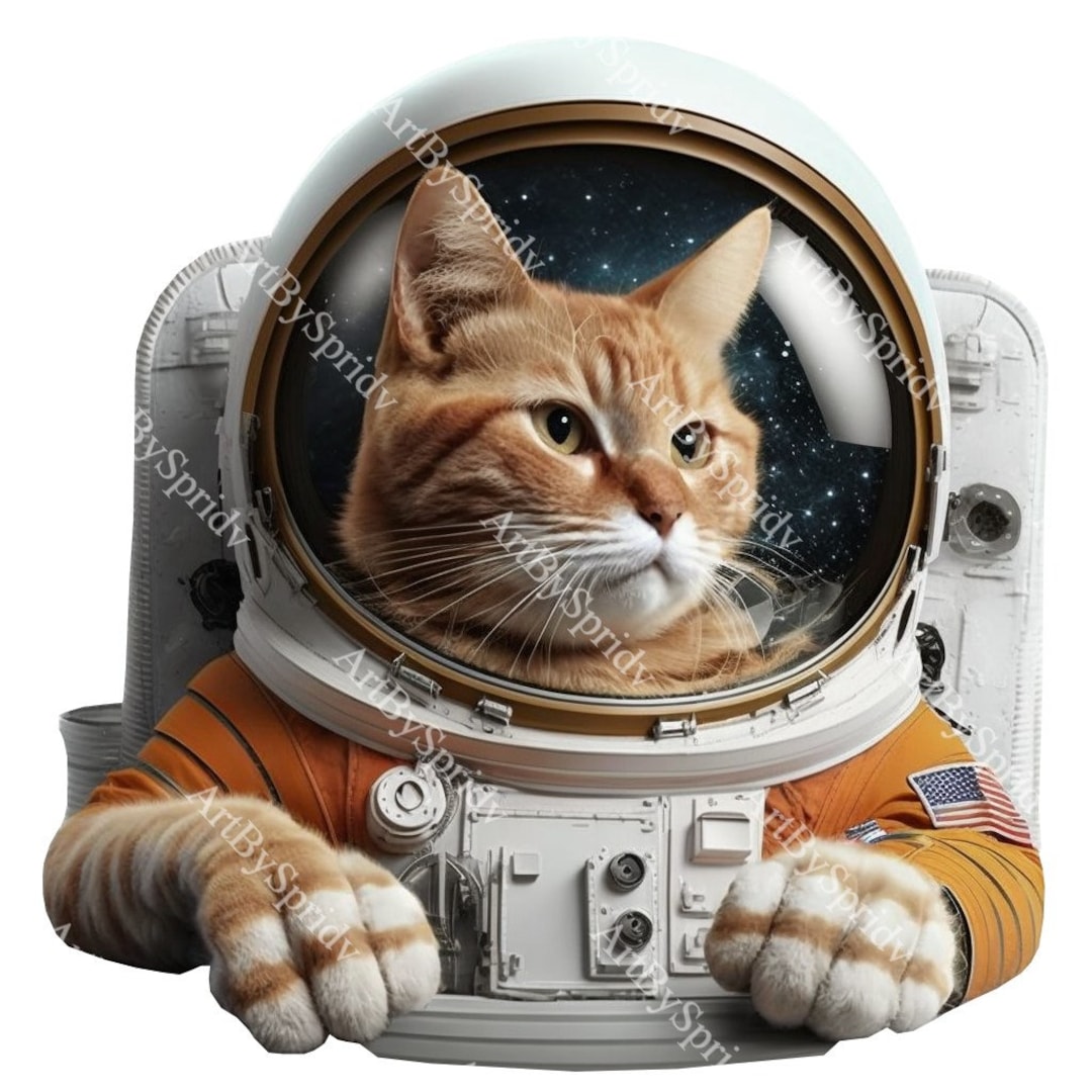 Astronaut Cat Download PNG Clipart Space Kitten in Helmet, Transparent ...