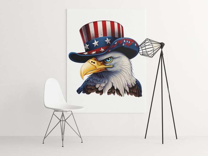 USA Patriotic Eagle Flag Hat PNG Transparent Clipart Abstact - Etsy