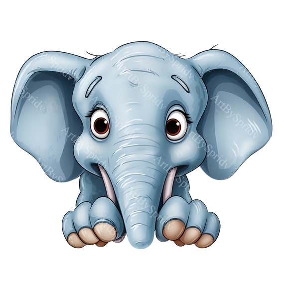 Elephant Face Clipart