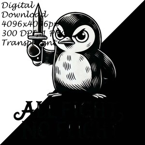 Fierce Penguin With Dagger PNG Clipart, yet Dangerous Penguin ...