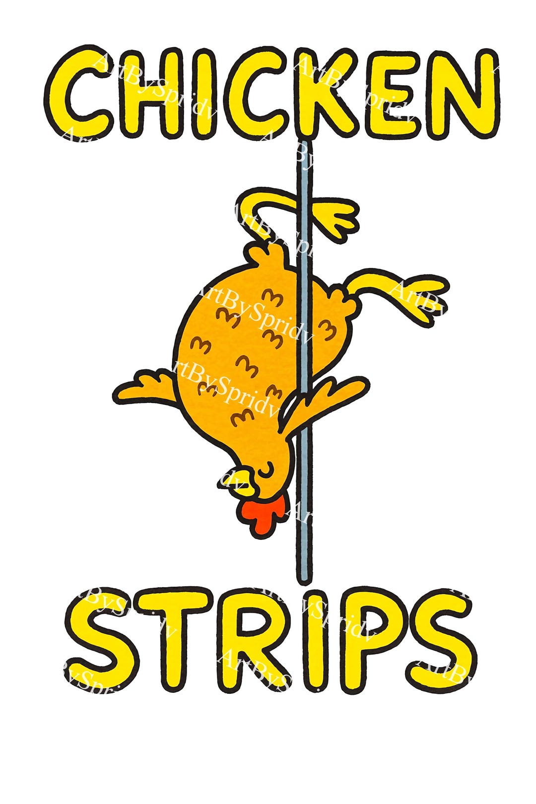 Chicken Strips Pole Dancing Chicken PNG Clipart, Funny Farm Food Pun ...