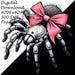 Tarantula With Pink Bow PNG Clipart, Spider Illustration, Digital ...