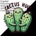 Kawaii Cactus Clipart, Cute Hugging Cacti With Hearts, Digital Download ...