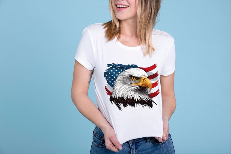 USA Patriotic Eagle Flag PNG Transparent Clipart Abstact Design ...