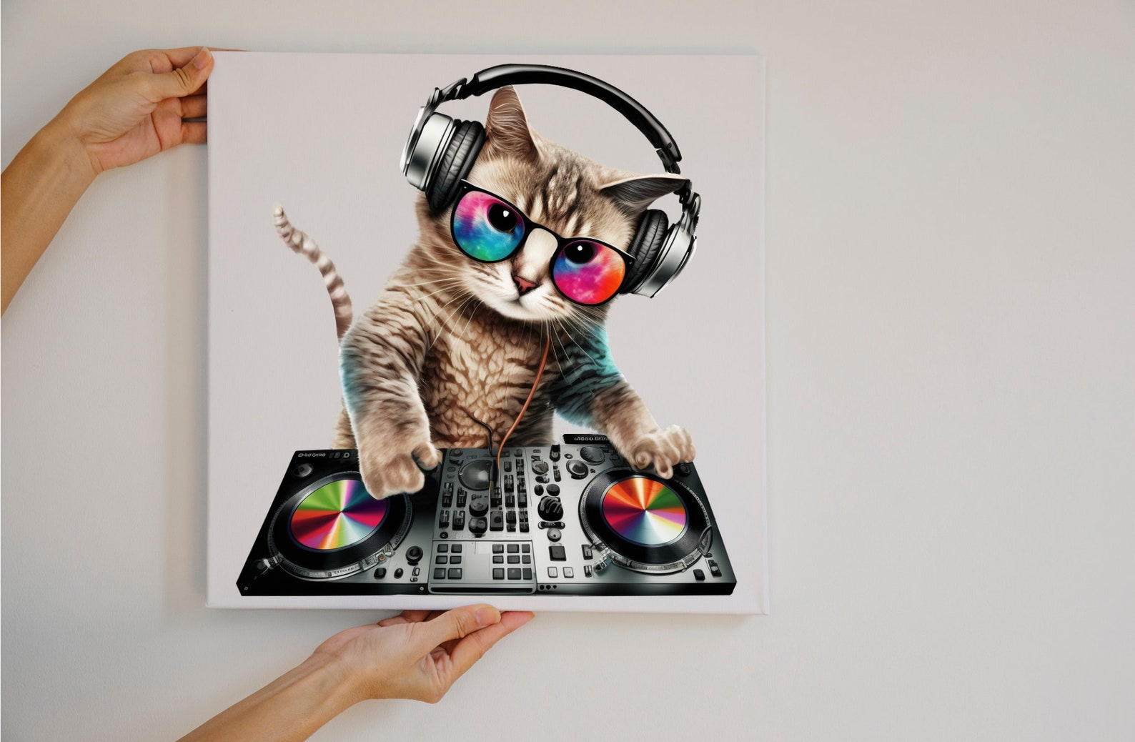 Cute DJ Cat With Glasses PNG Clipart Transparent Animal Clip - Etsy