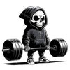 Funny Skeleton Powerlifting SVG | Skeleton Weight Lifting Svg, Skeleton ...