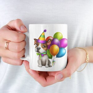 Cute Dog Birthday Party Hat&balloons PNG Clipart,transparent Animal ...