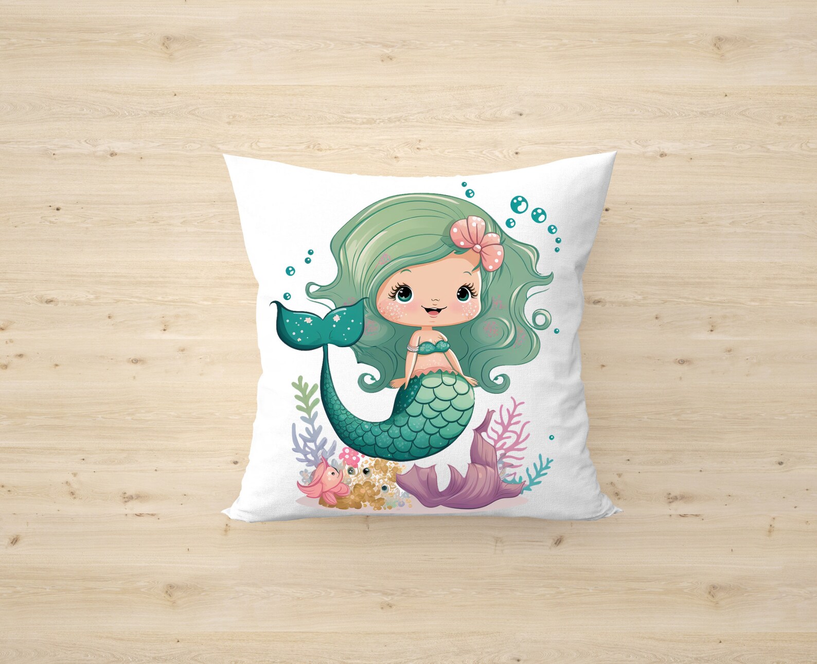 Cute Mermaid Png,transparent Watercolor Clipart Cartoon Design ...