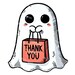 Cute Ghost With Thank You Bag PNG Clipart, Halloween Illustration ...
