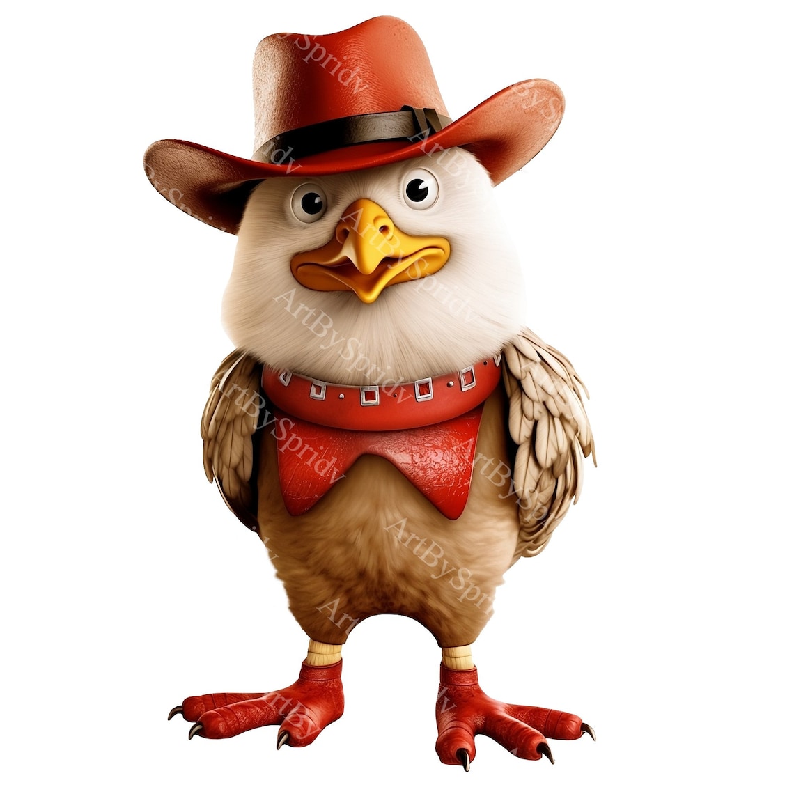Chicken Wearing Cowboy Hat & Boots PNG Clipart,cute Farm Animal Western ...