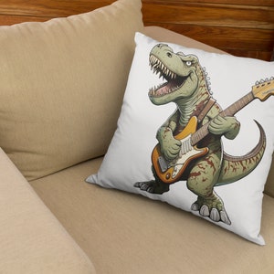 T-rex Dinosaur With Guitar Clipart,transparent PNG Clip Art,digital ...