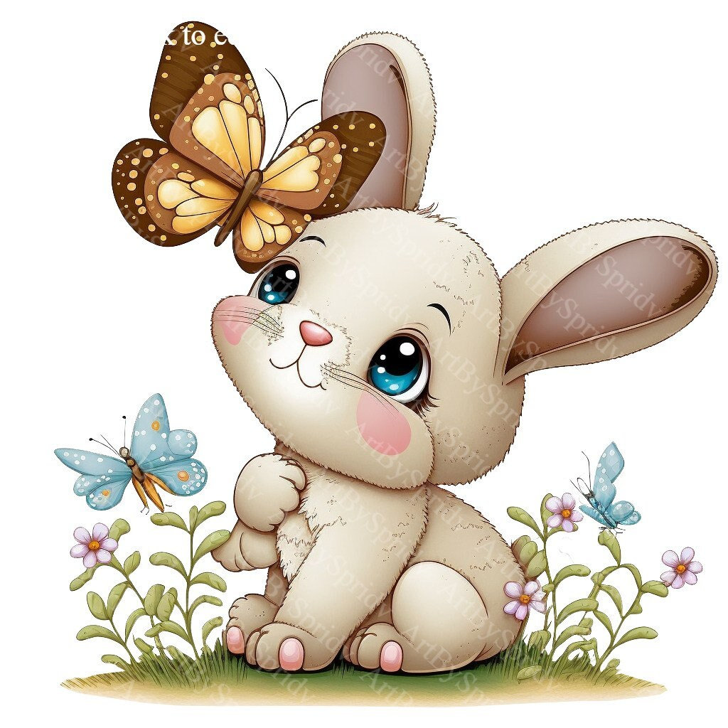 Cute Bunny Rabbit Cartoon